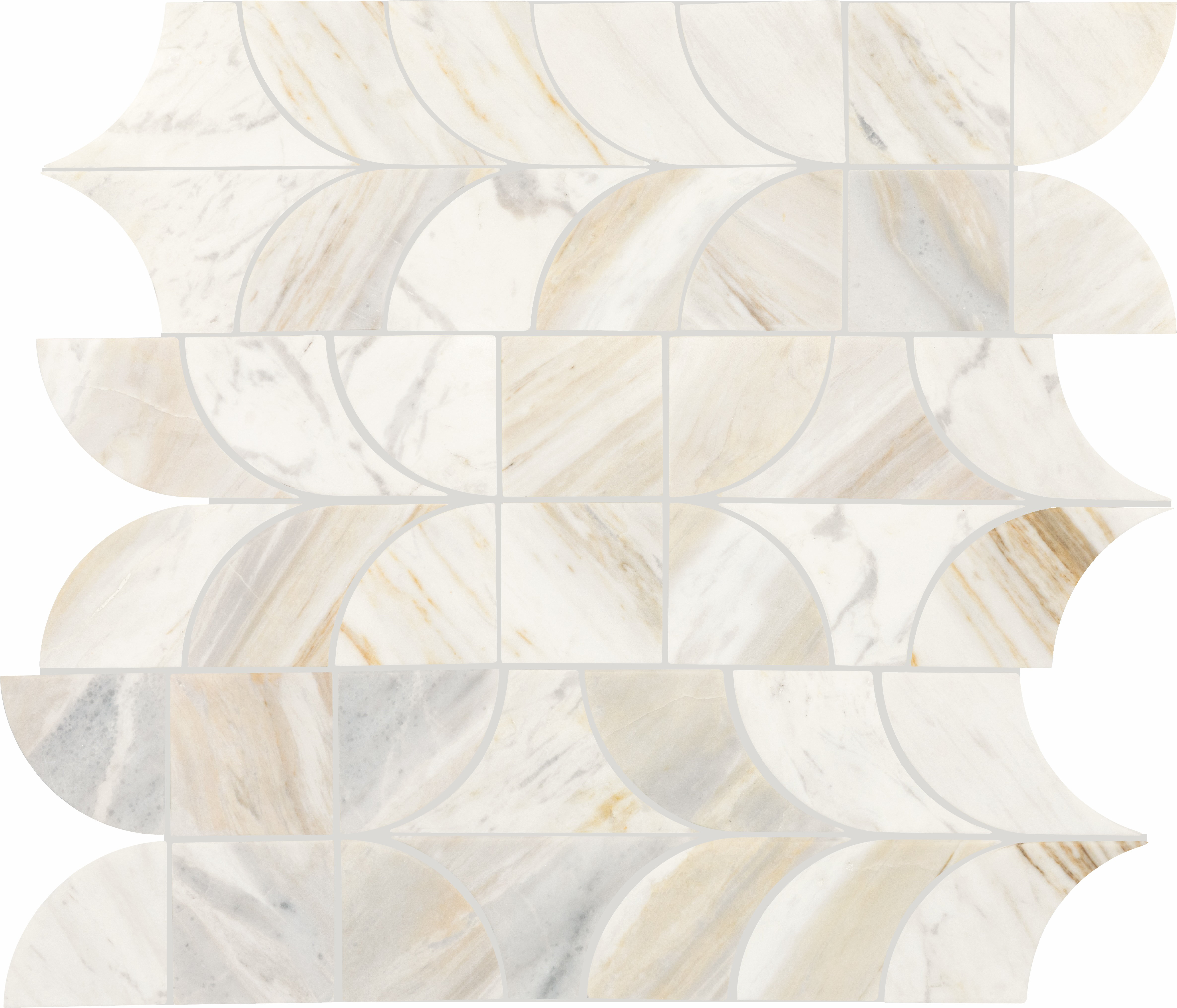 Daltile Gamma Natural Stone Patchwork Wall and Floor Mosaic Tile (Set ...