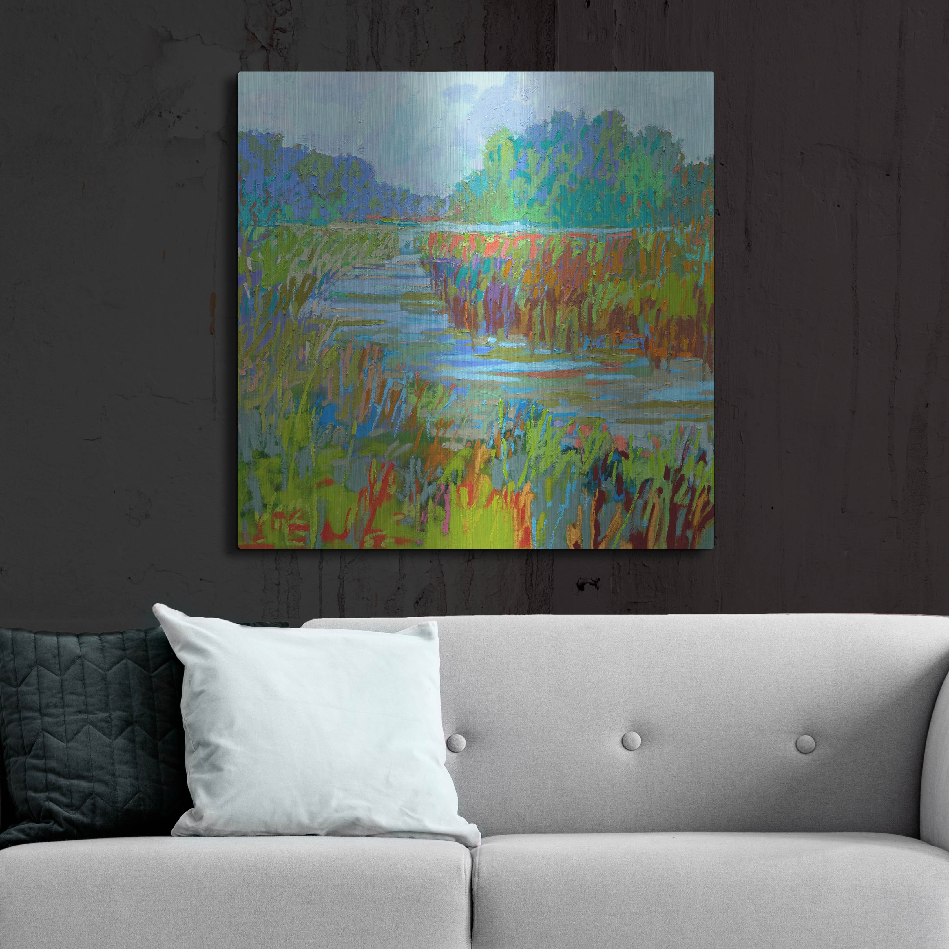August Grove® A Bend in the River' by Jane Schmidt, Metal Wall Art ...