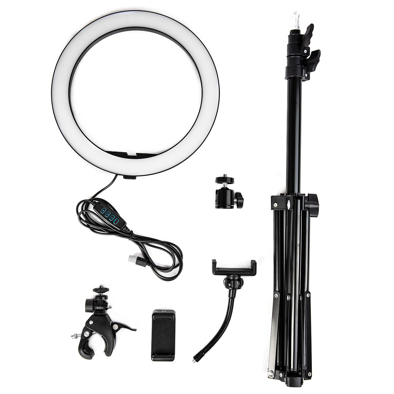 Amazingforless 10" Dimmable Led Ring Light With Tripod Stand And Phone ...