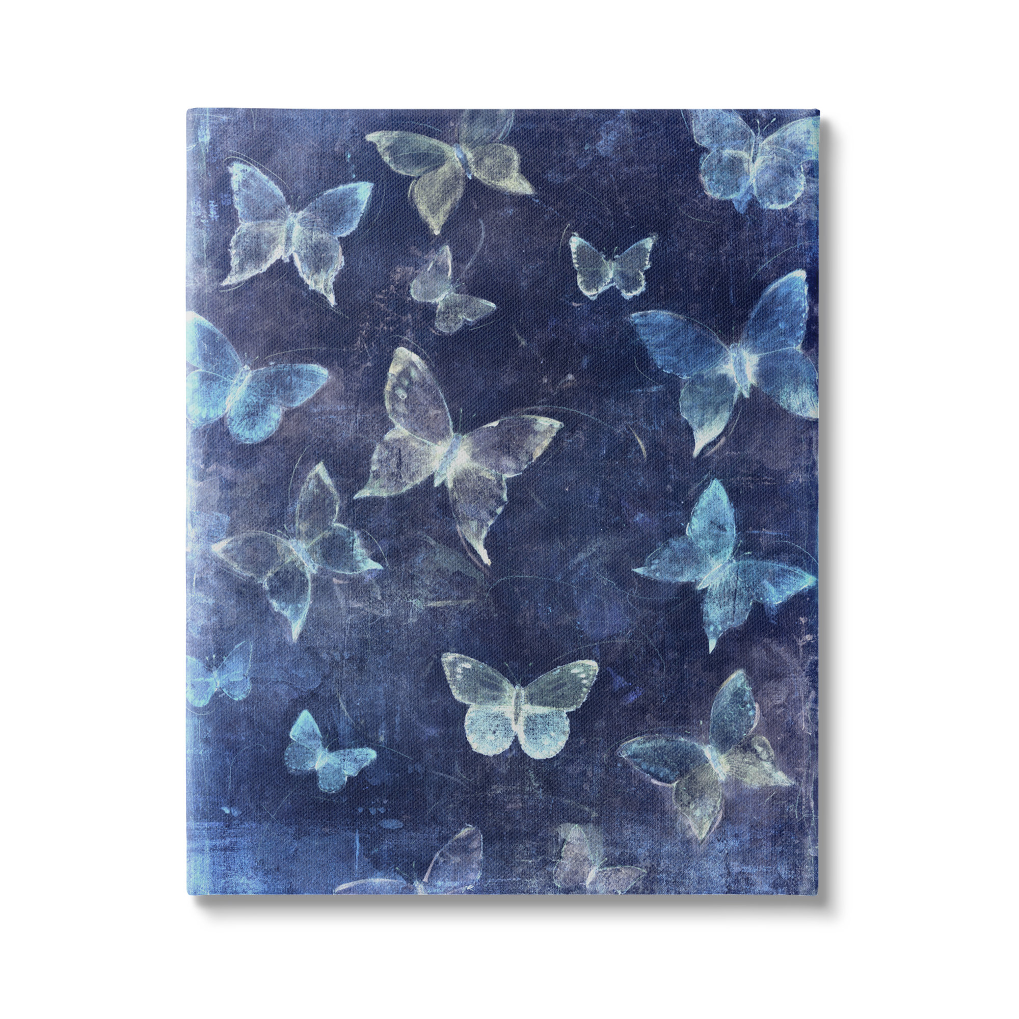 August Grove® Blue Modern Butterflies by Tim O'Toole | Wayfair