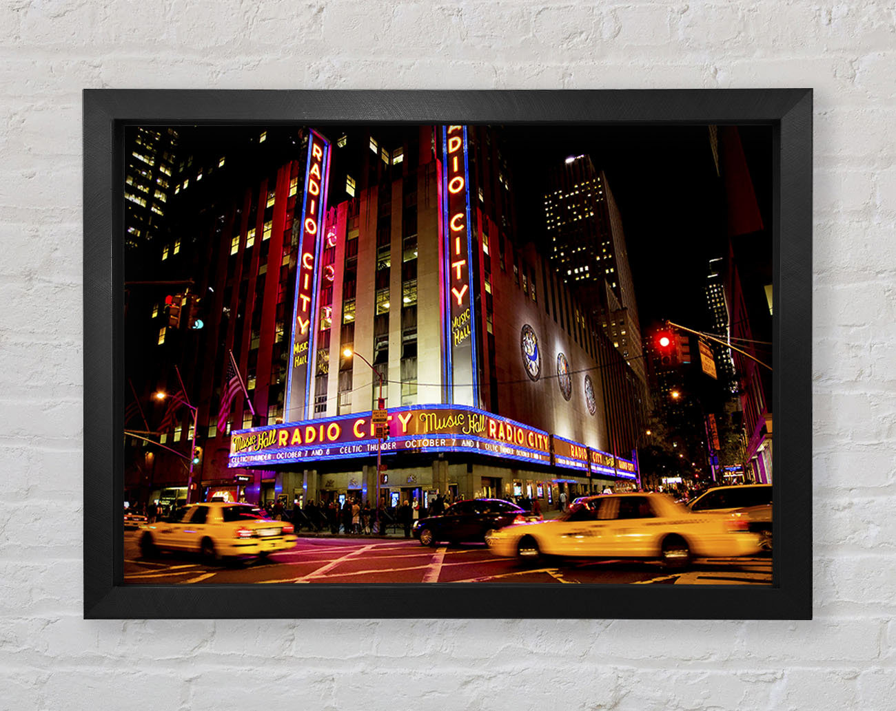 Bright Star New York Radio City - Single Picture Frame Print | Wayfair ...