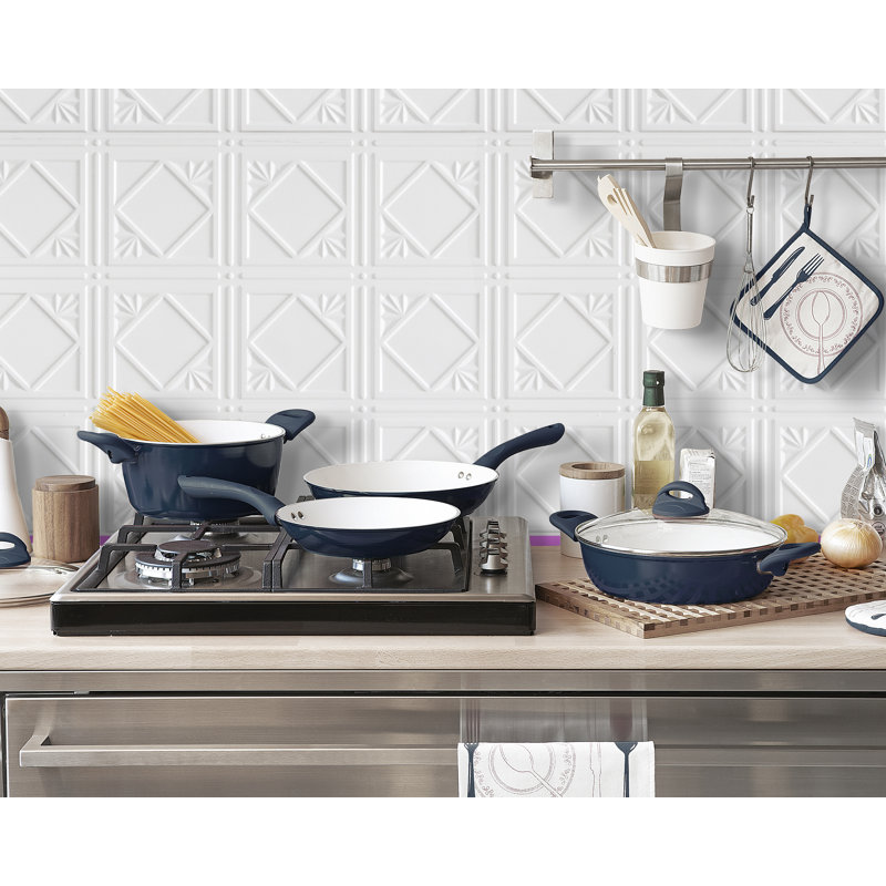 Innovera Decor by Palram Artnuovo Tin Backsplash (30-pack) | Wayfair