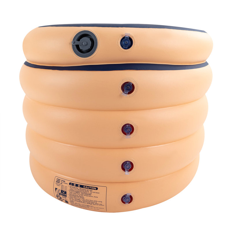 JOYDING 55.11" Portable Inflatable Tub Bathtub W/ Wireless Electric Air ...