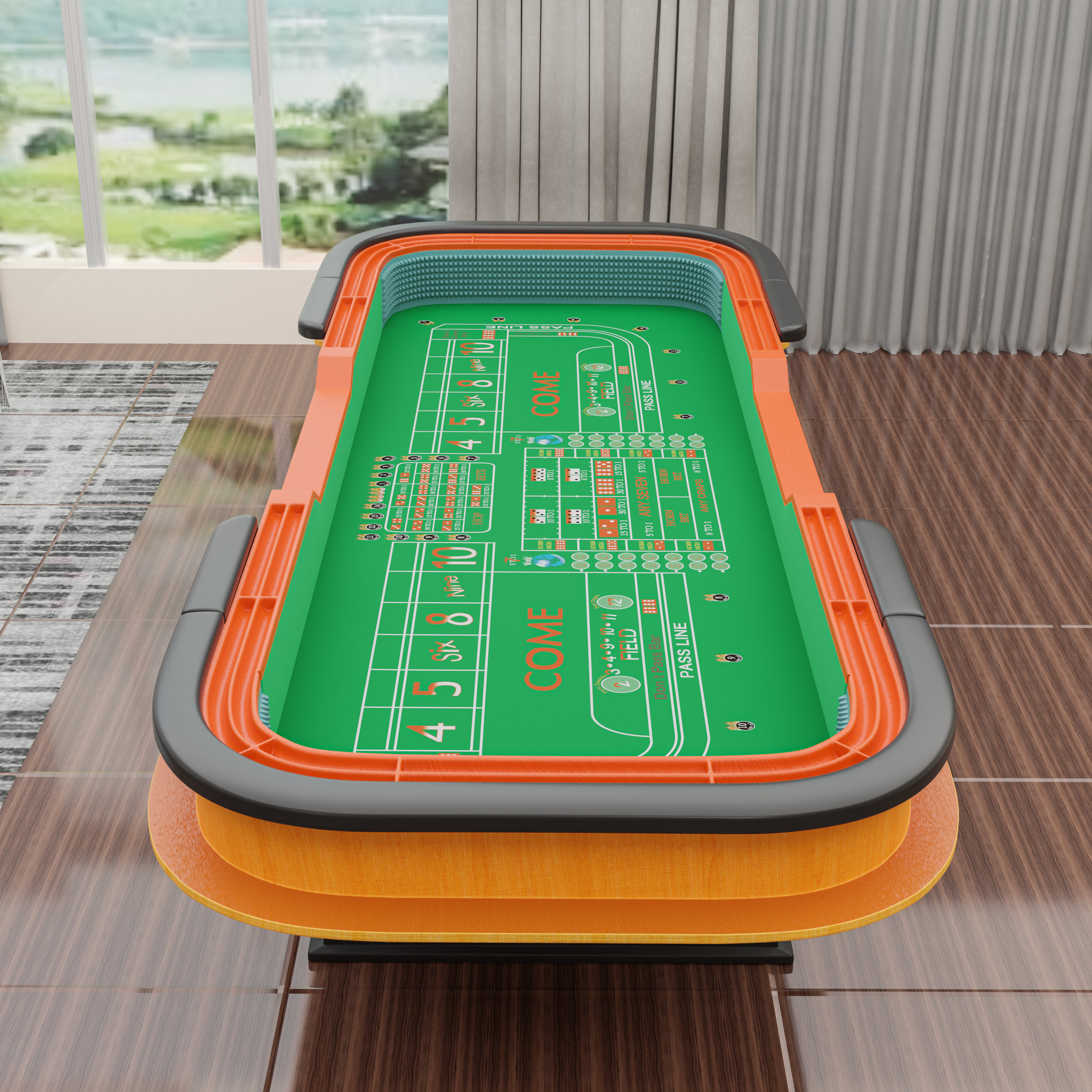 INO Design Color INO Design Foldable Craps Table | Wayfair