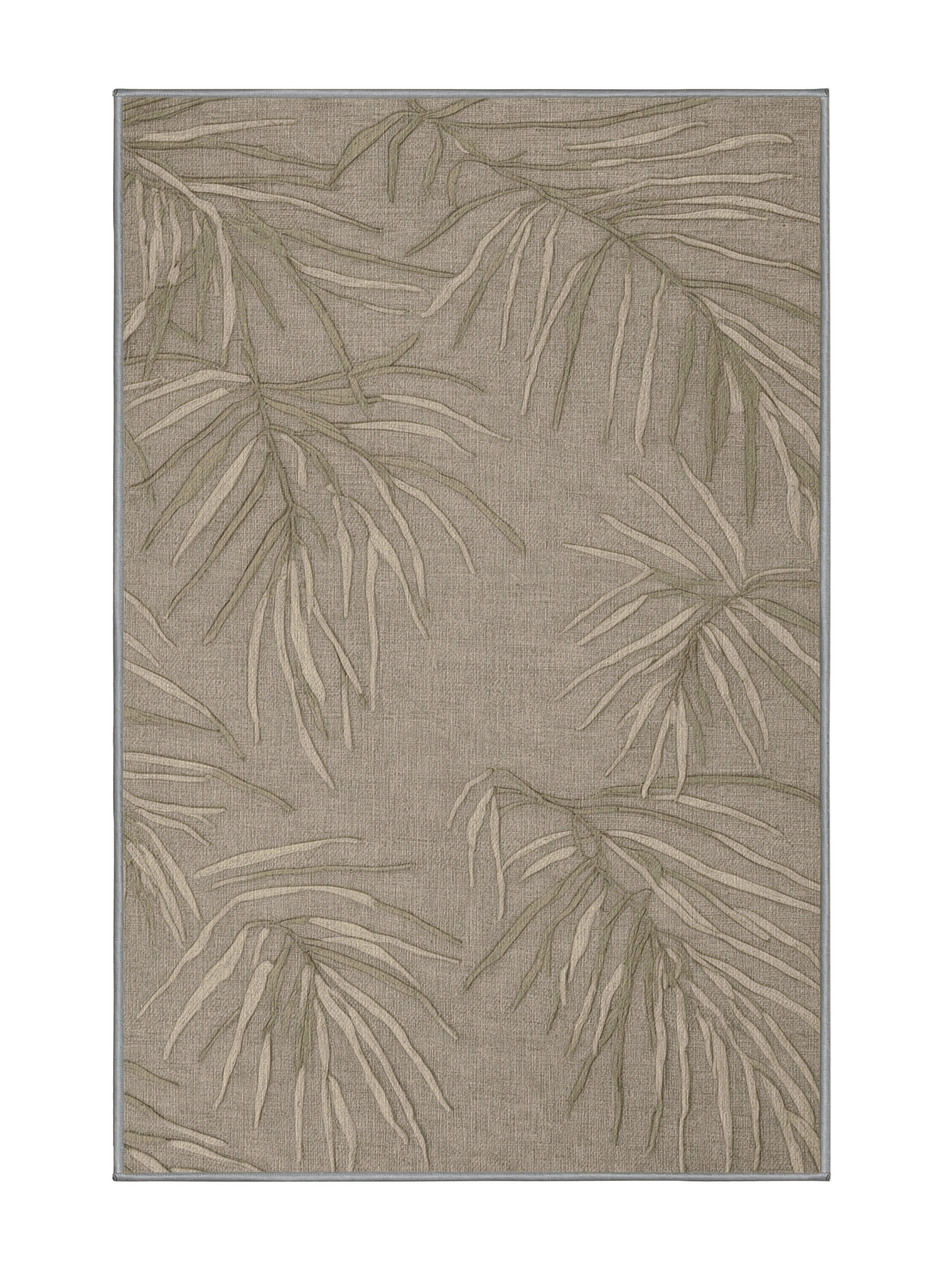 Hokku Designs Washable Minimalist Palms Hawaiian Area Rug | Wayfair