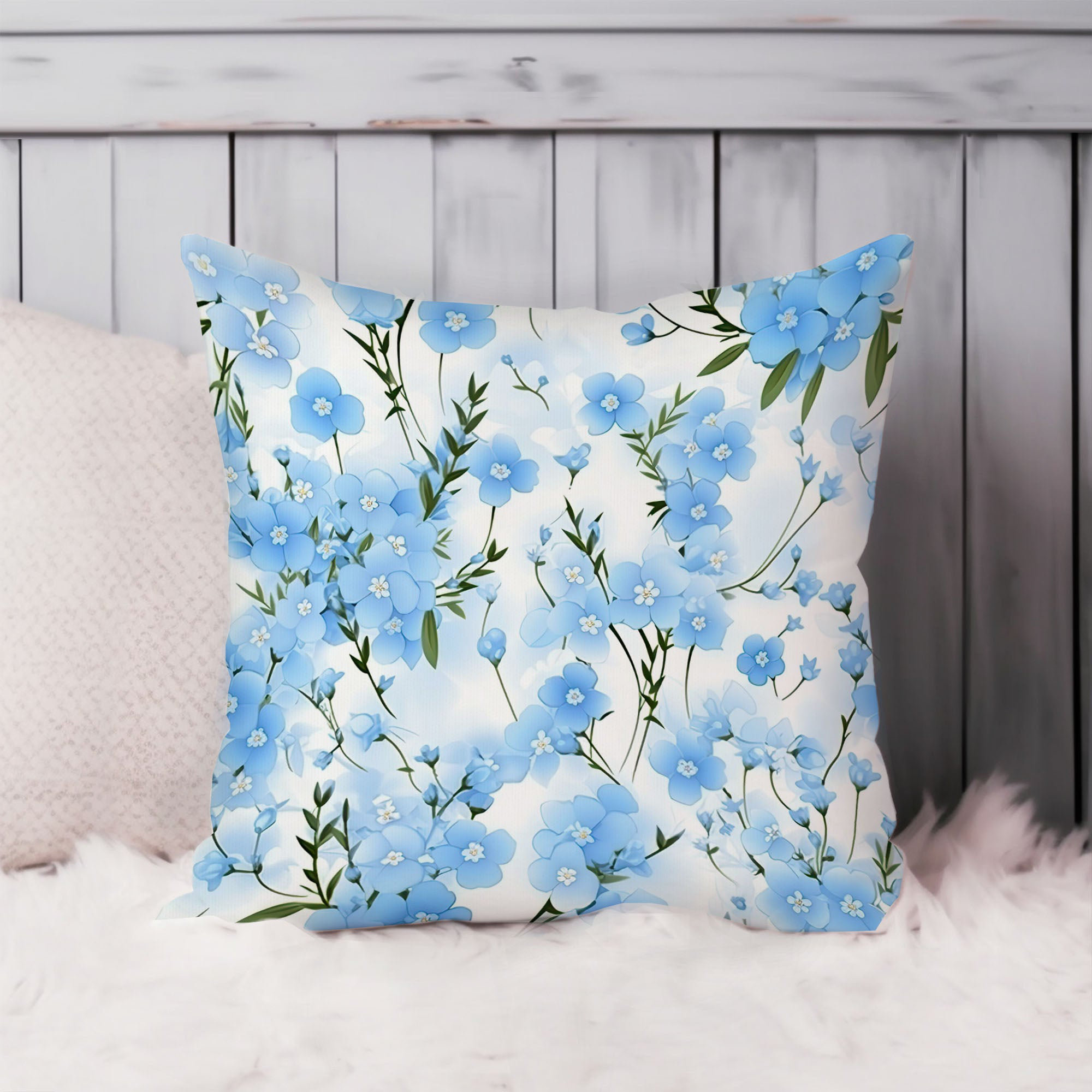 Ethan Taylor Floral Blue Flower Modern Cottagecore Pattern XIII Flowers ...