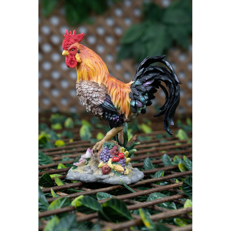 Hi-Line Gift Ltd. Horn of Plenty Rooster Figurine & Reviews | Wayfair