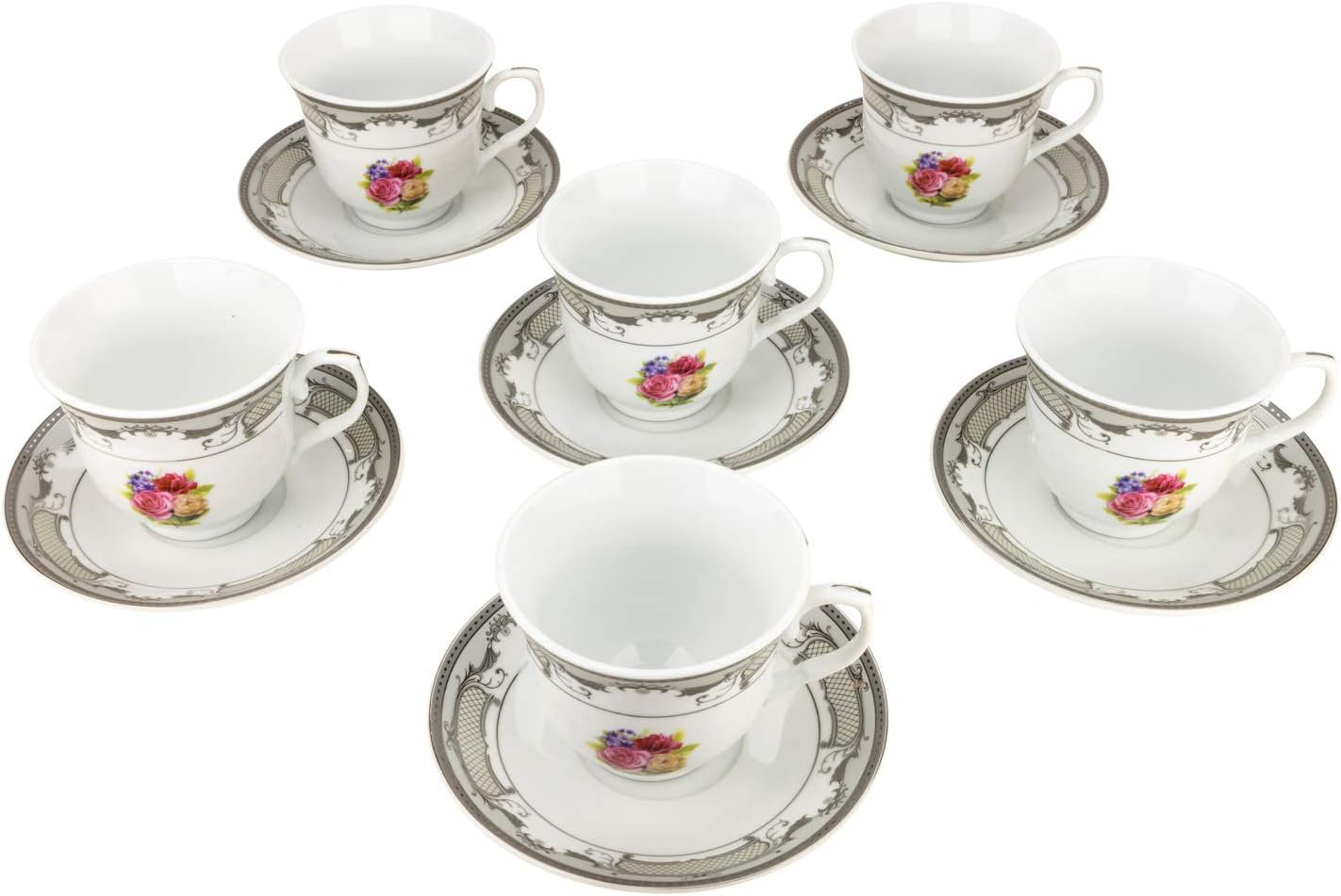 Rosdorf Park Imperial Gifts G903A-12, 230 Ml Silver Floral Designed ...