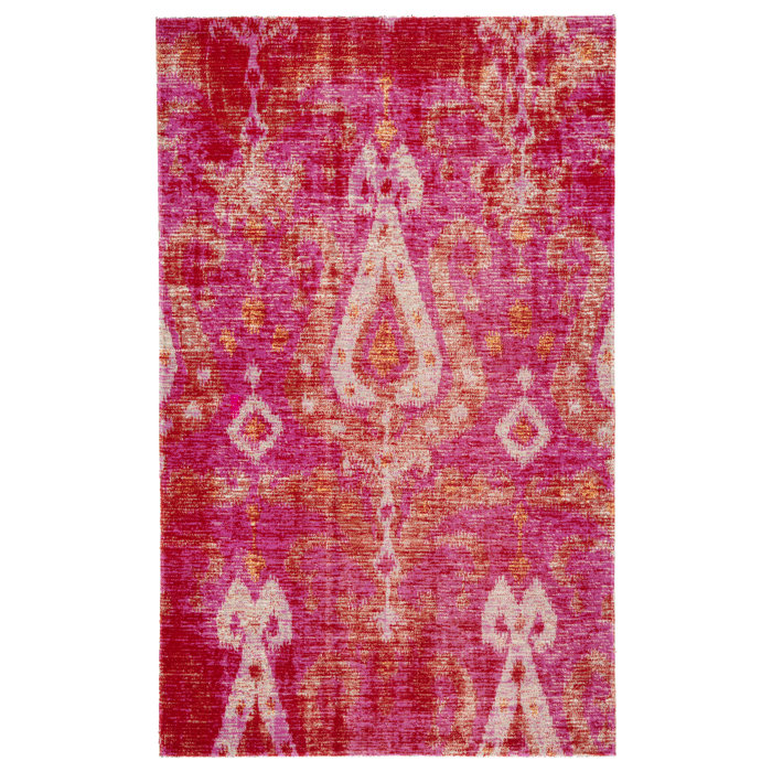 World Menagerie Jambi Pink/Beige Indoor/Outdoor Rug & Reviews | Wayfair