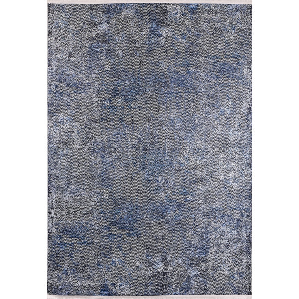 Williston Forge Teppich Austynn aus Baumwolle in Blau | Wayfair.de