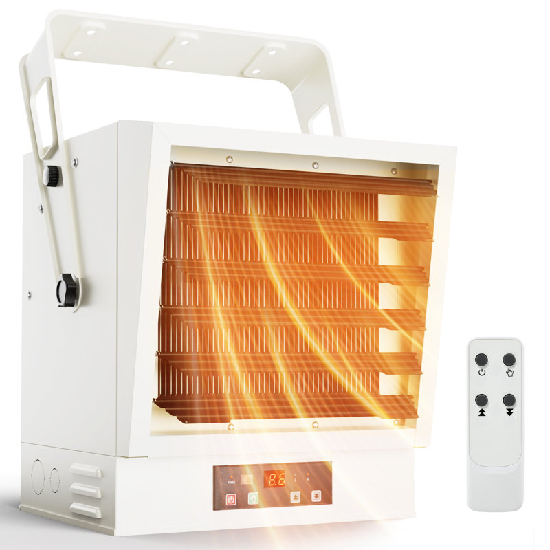 Simzlife Hard-wired Electric Garage Heater, Ceiling Heater With Remote ...