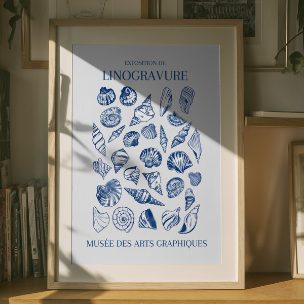 Beachcrest Home Lino Seashell Art Market | Wayfair.co.uk