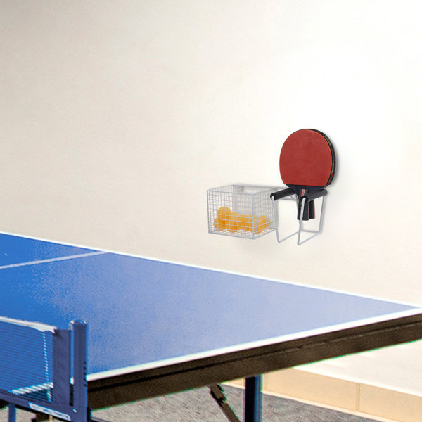 MyGift Home Wall Table Tennis Ball Storage Rack | Wayfair