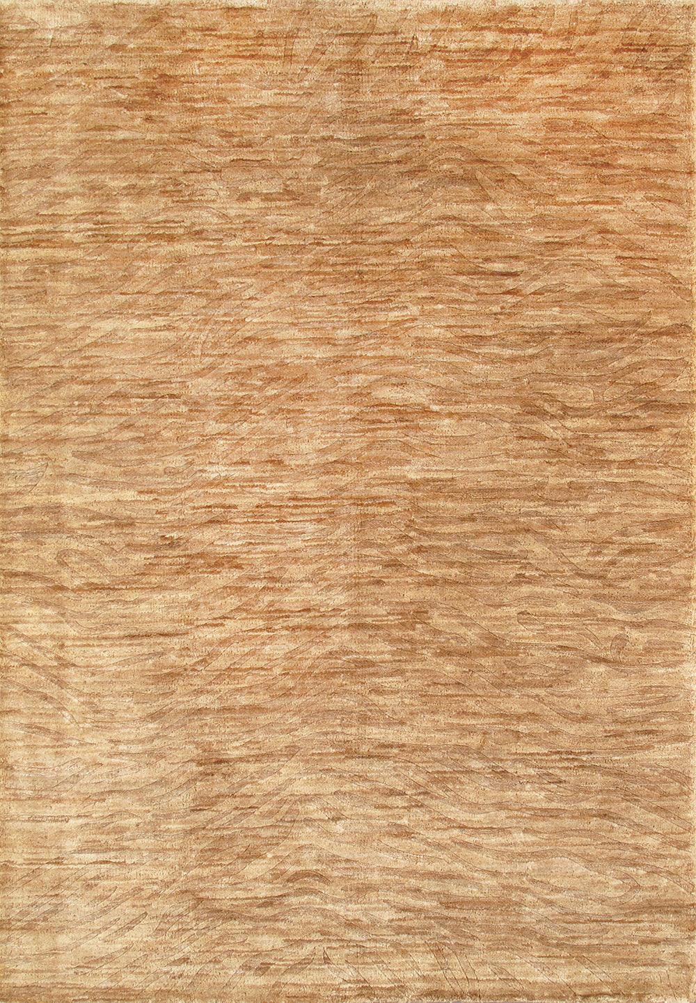 Isabelline No Pattern and Not Solid Color Handmade Rectangle 6' x 9 ...