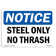 SignMission Steel Only No Trash | Wayfair