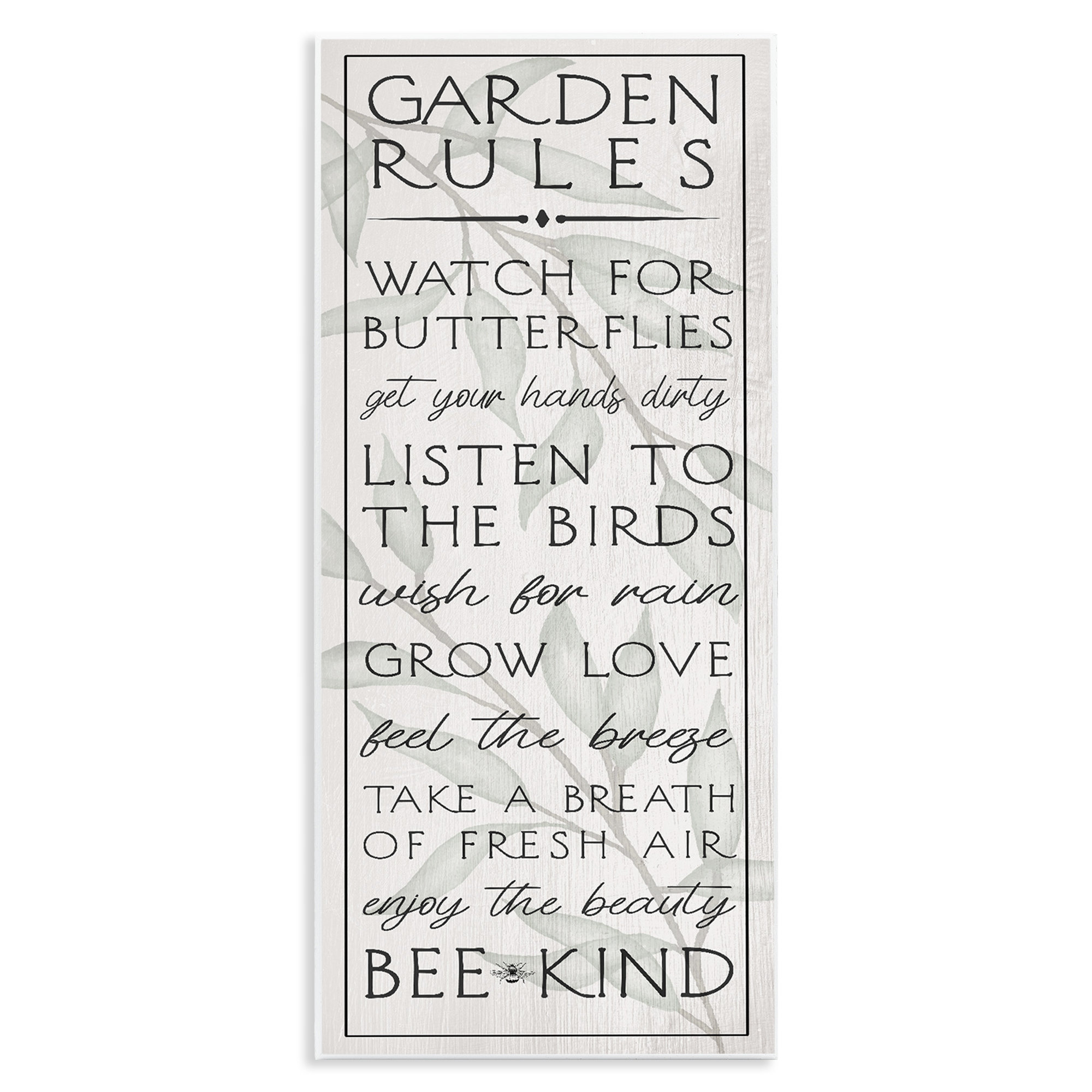 Ophelia & Co. Uplifting Garden Rules Wall Plaque, design by Lil' Rue ...