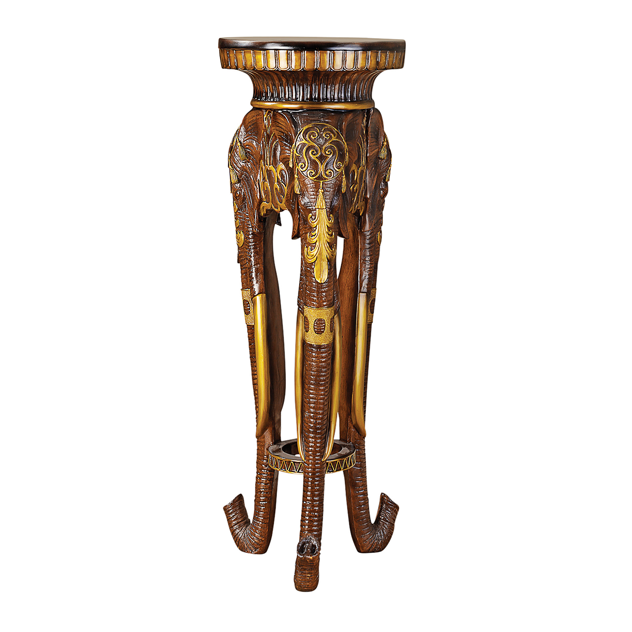 Design Toscano Majestic Elephant Pedestal Plant Stand & Reviews | Wayfair