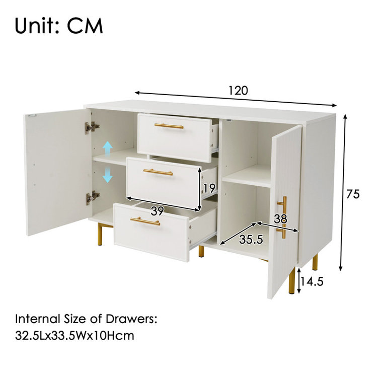 Fairmont Park Ardi 120cm Sideboard | Wayfair.co.uk