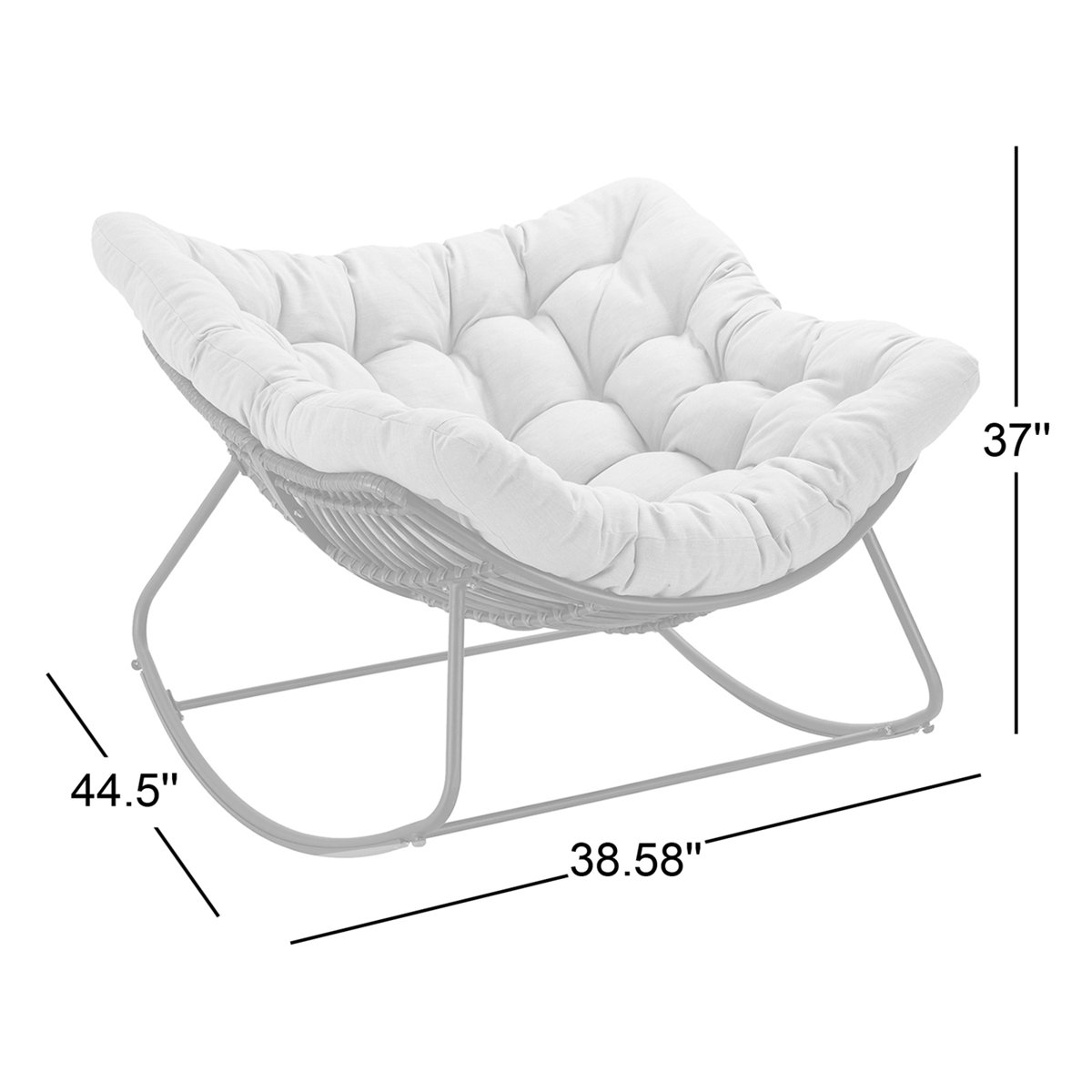 Bay Isle Home™ Akishia Metal Rocking Chair & Reviews | Wayfair