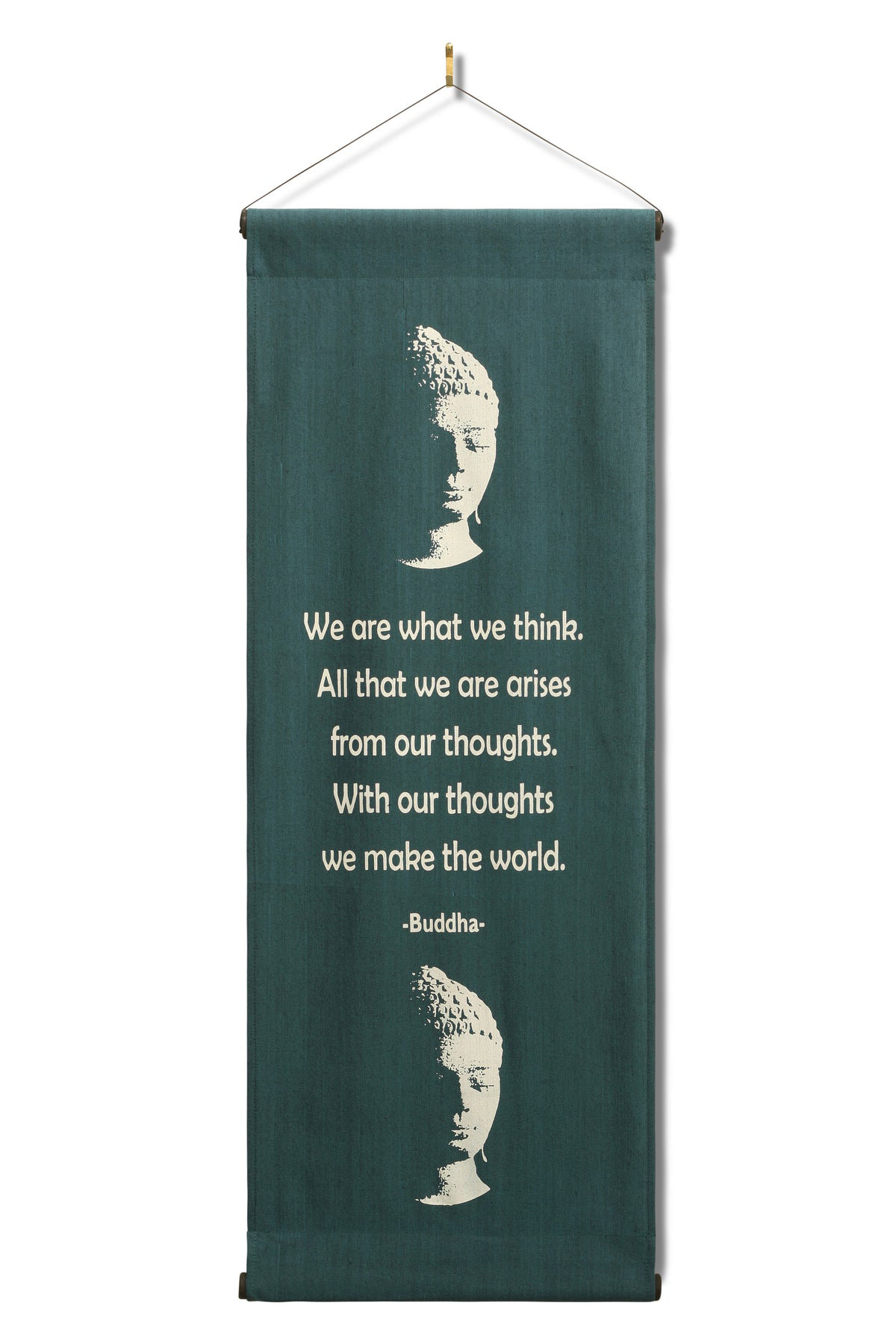 Trinx Inspirational Wall Hanging Scroll, "Buddha - We Are What We Think ...