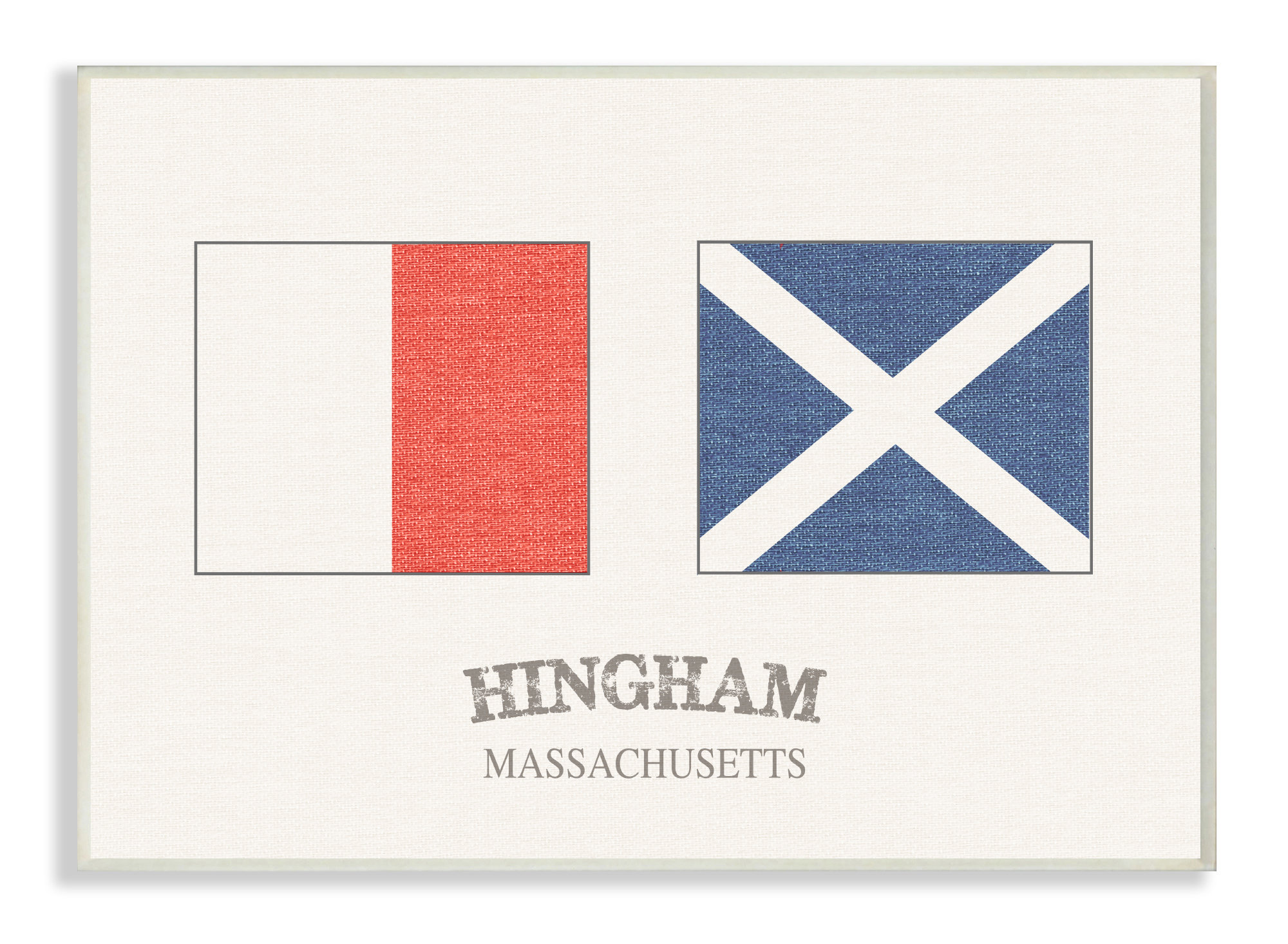 Breakwater Bay 'Hingham Nautical Flags' Graphic Art Print | Wayfair