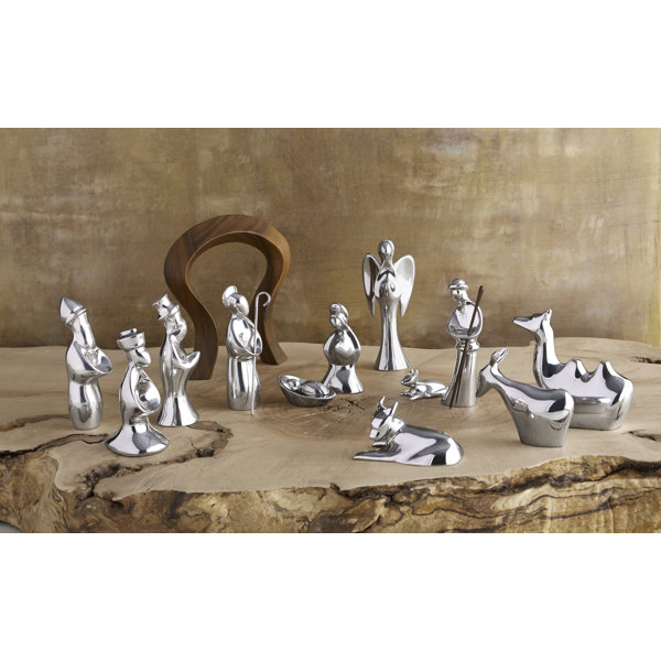 Nambé Nambe Miniature Nativity Scene 6.5" & Reviews | Wayfair