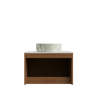 Ebern Designs RUBEN 24" Floating Bathroom Vanity With Twill Solid Wood ...