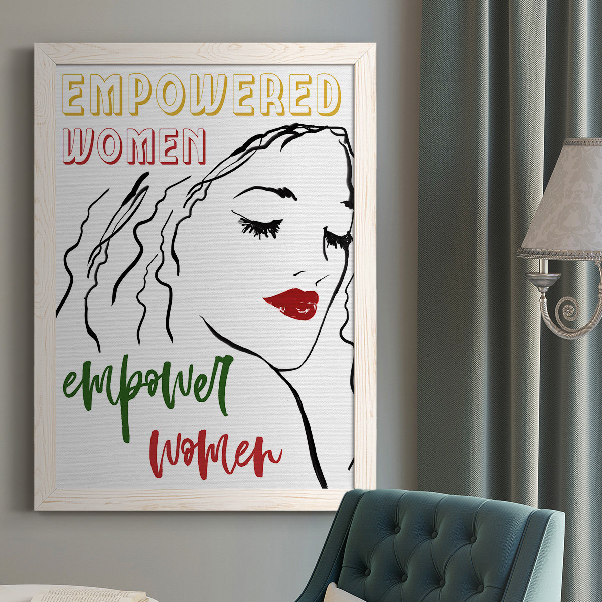 Trinx Lockesburg Empowered Women - Single Picture Frame Print on Canvas ...