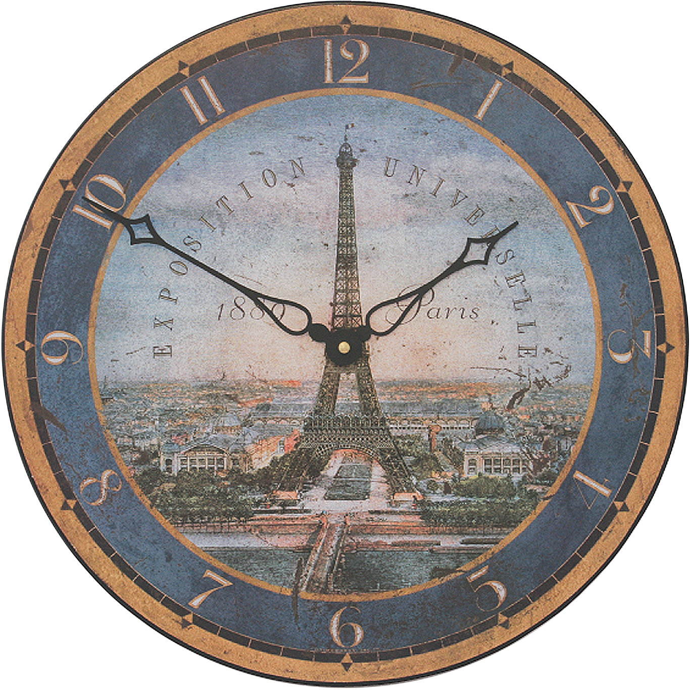 Roger Lascelles Clocks Eiffel Tower Wall Clock - 36cm | Wayfair.ie