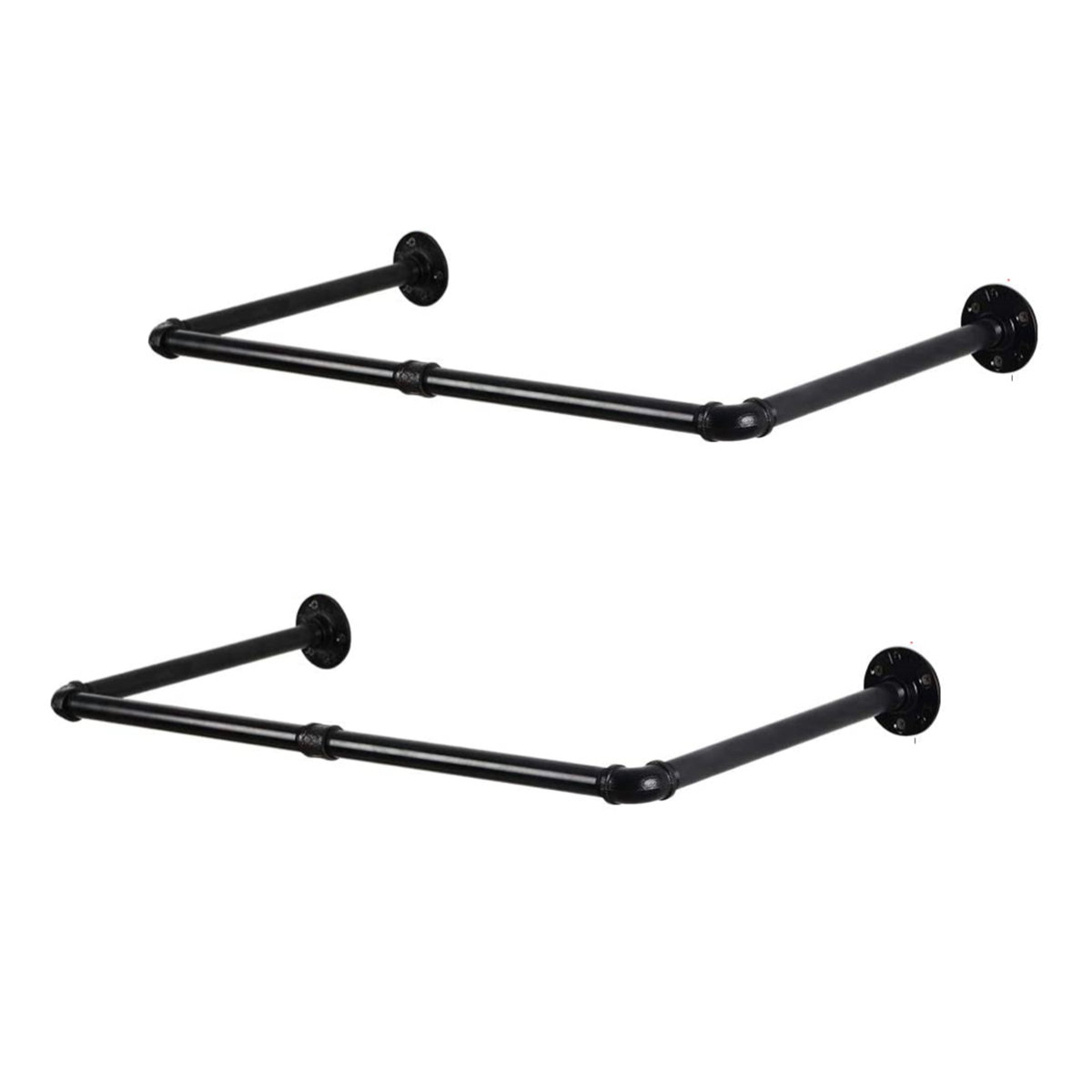 Williston Forge Wall Mounted Clothes Rack Pipe Coat Hanger Garment ...