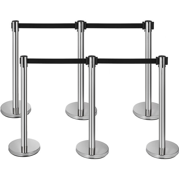 VEVOR 35.4'' H x 78'' W Stainless Steel Stanchion System - Wayfair Canada