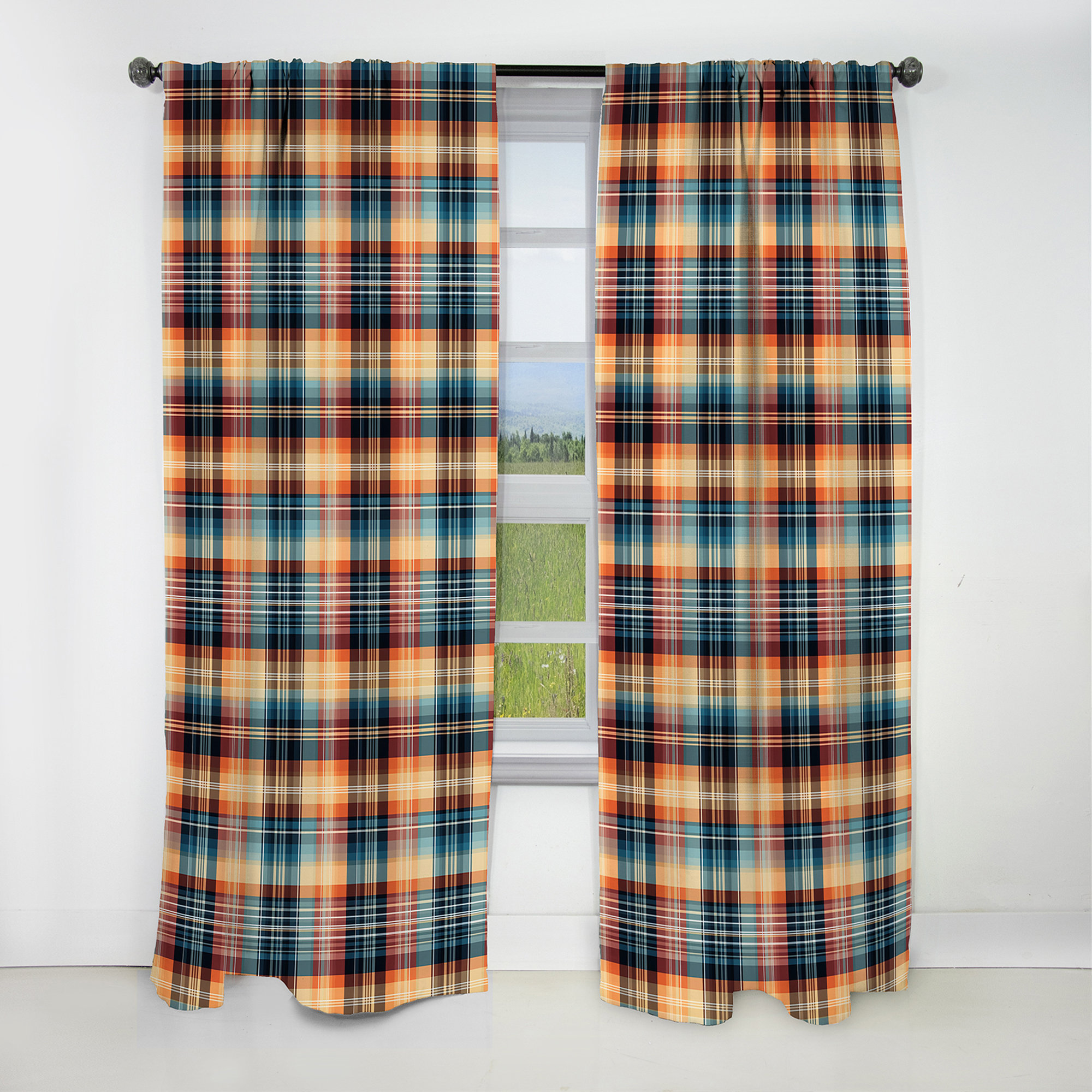 Design Art Heritage Tribute Plaid Pattern - Plaid Curtain - Blackout ...