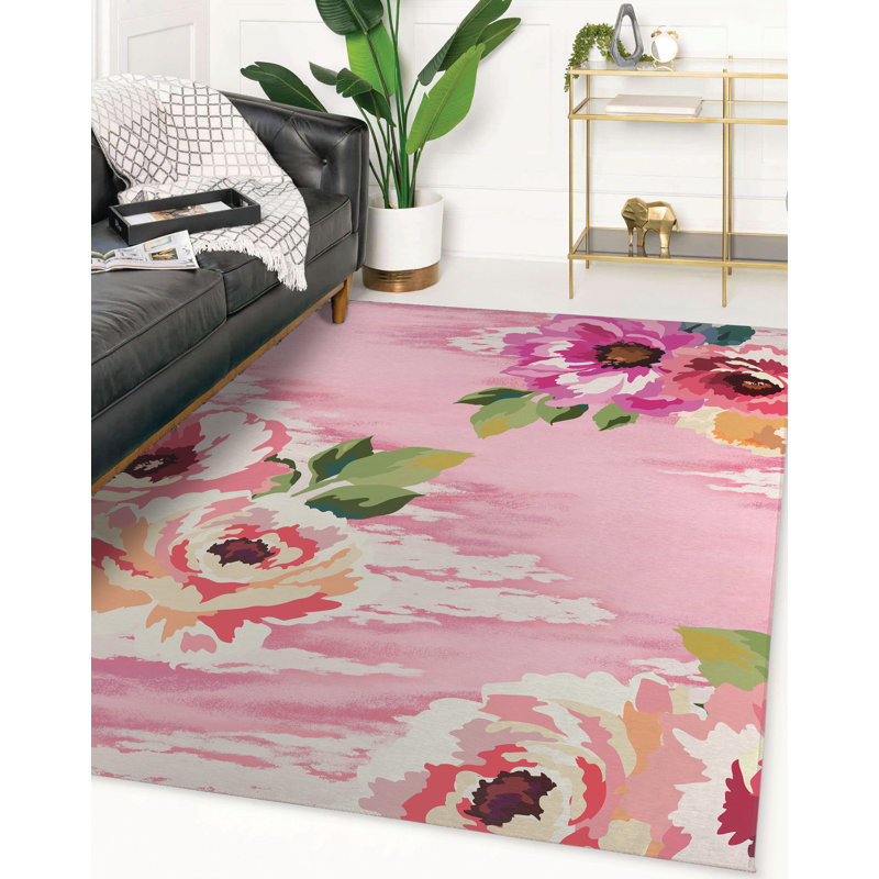 Red Barrel Studio® Floral Rug | Wayfair