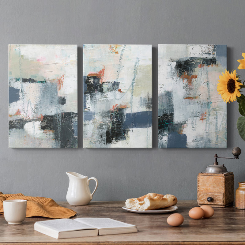 Wade Logan® Dunbar II - 3 Piece Wrapped Canvas Painting Set & Reviews ...