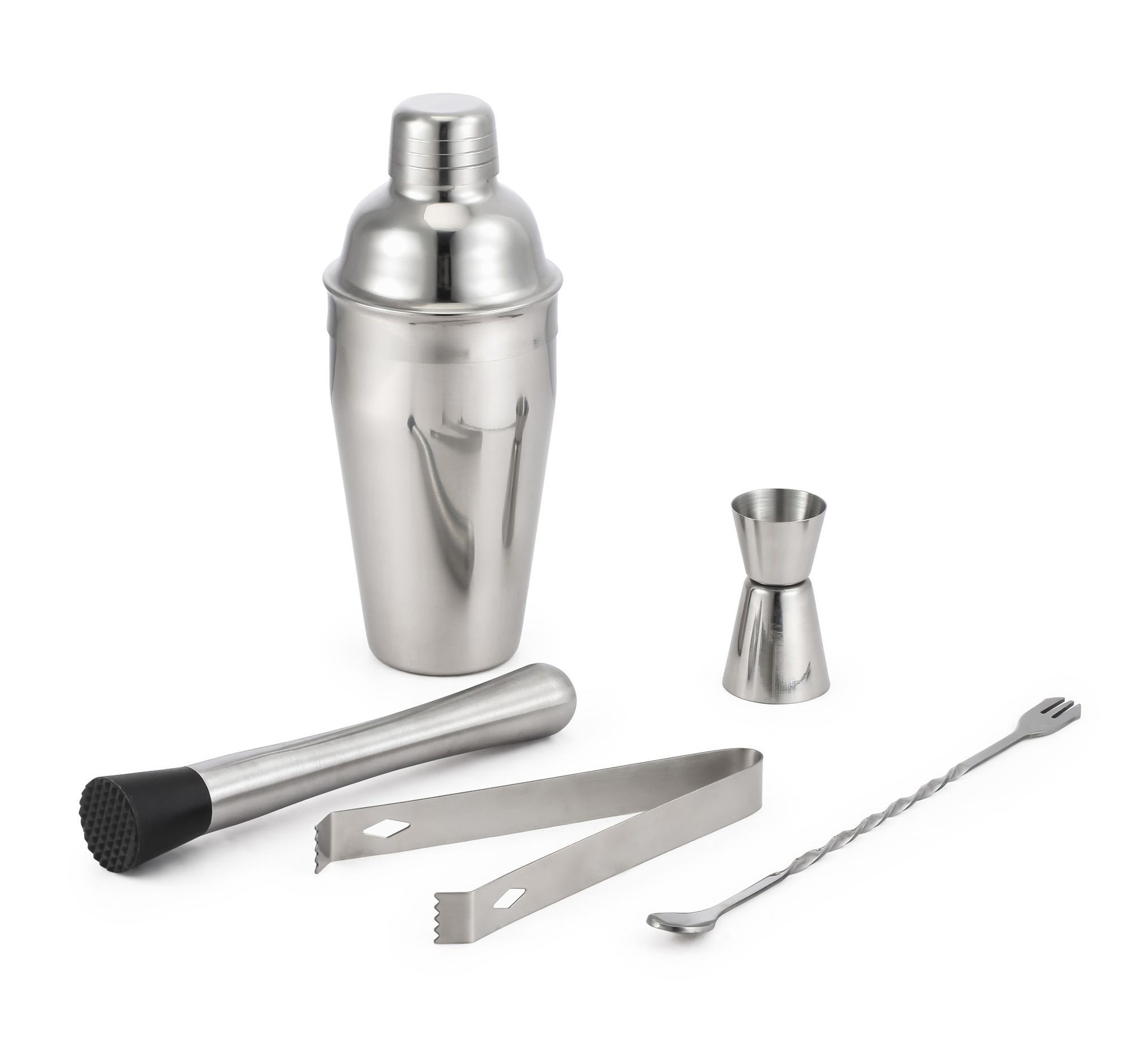 Godinger Silver Art Co Elementary 5 Piece Bar Tool Set | Wayfair