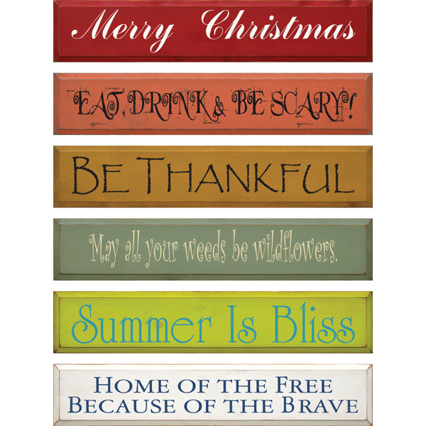 Interchangeable-seasons-sign | Wayfair