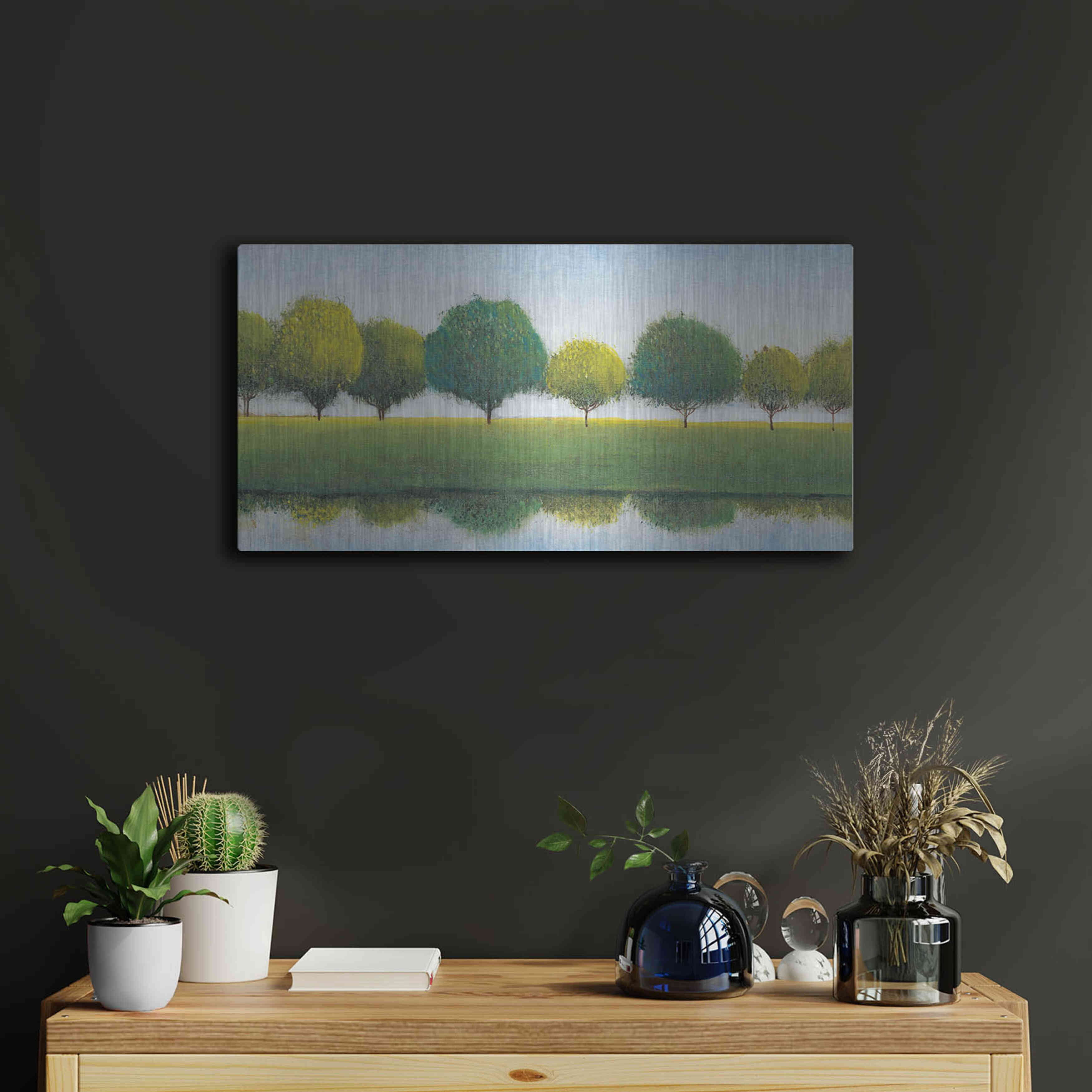 Lark Manor™ Trees in a Line I' by Tim O'Toole, Metal Wall Art | Wayfair