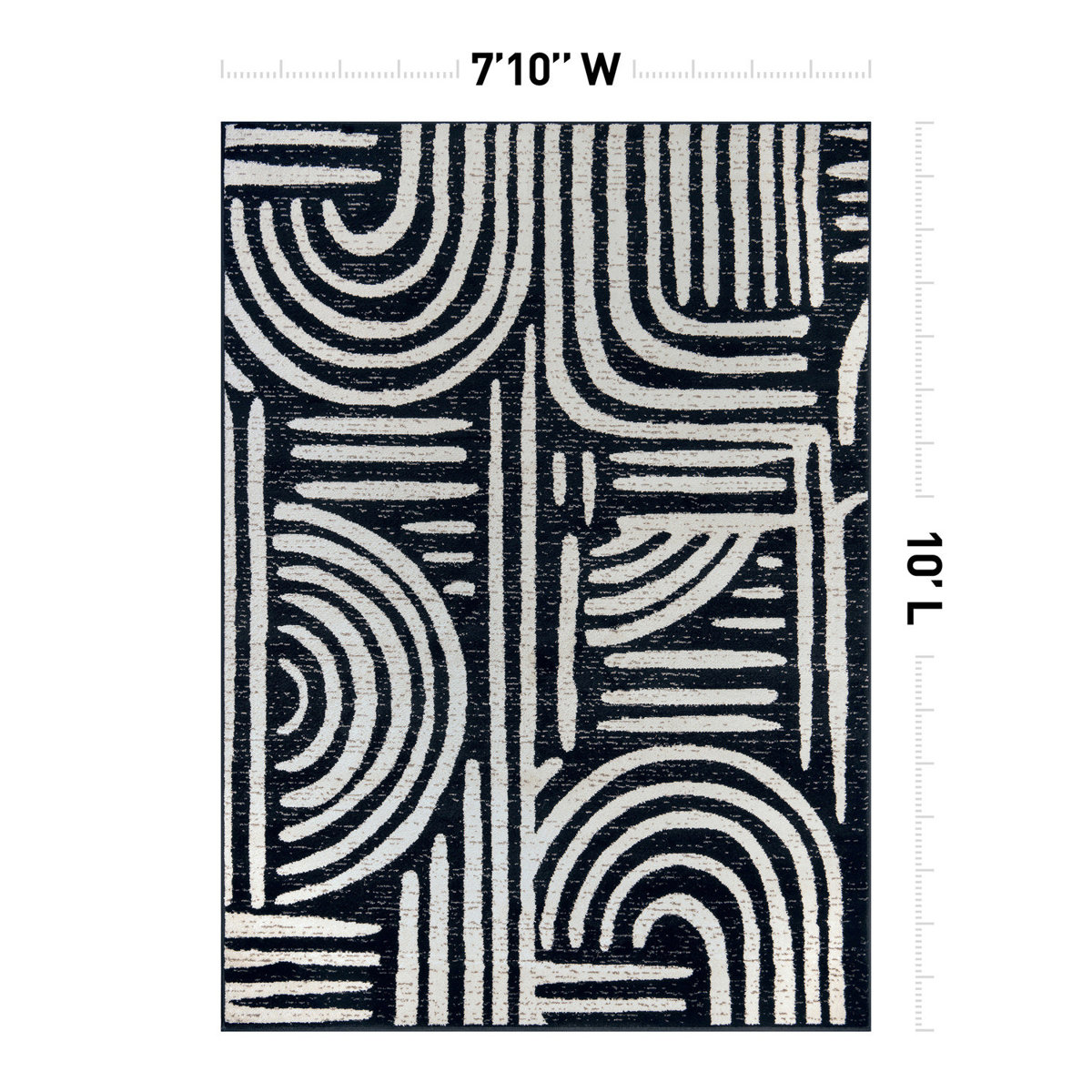 Wrought Studio™ Contemporary Lines Area Rug | Wayfair