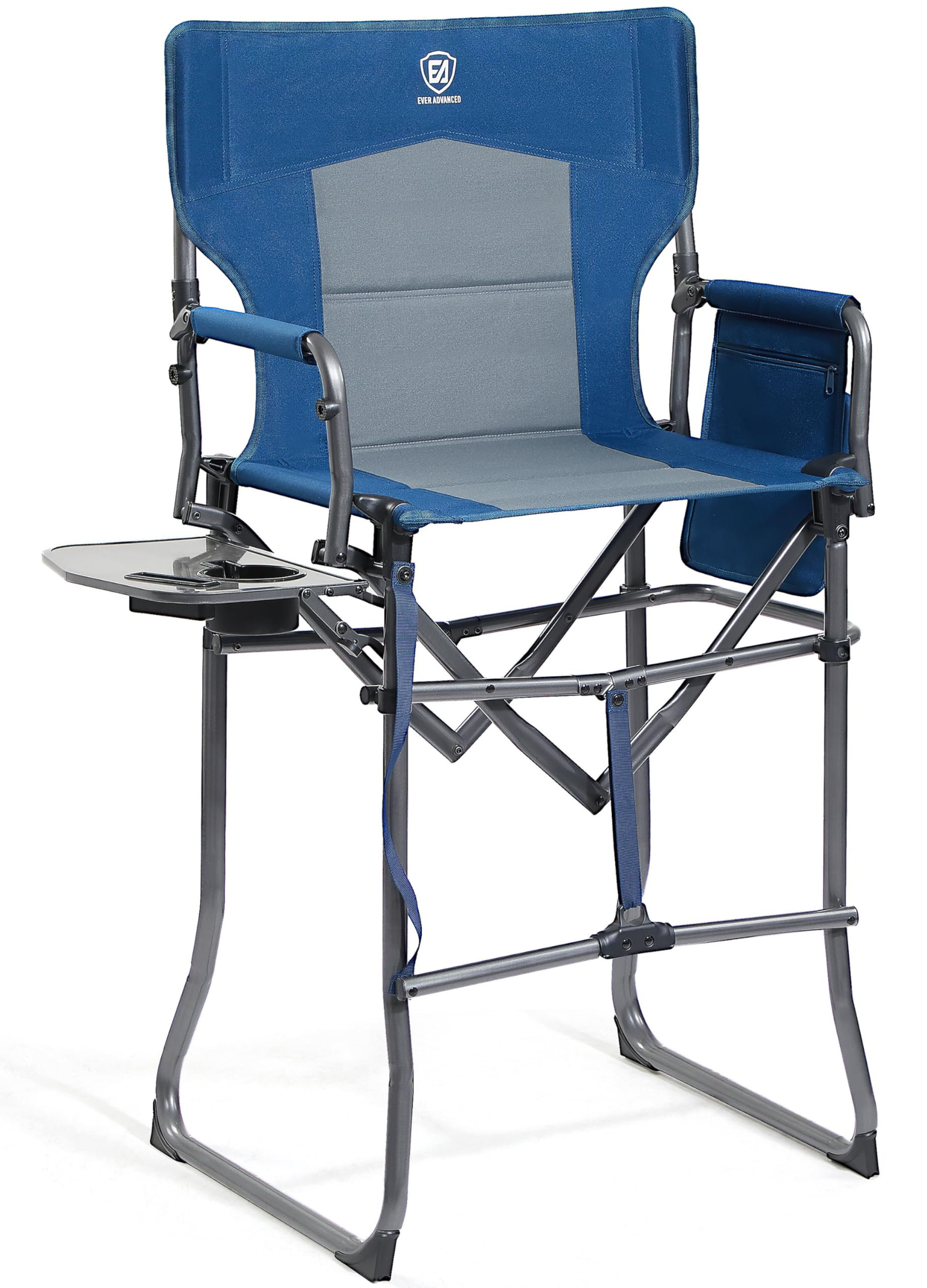 Arlmont & Co. Portable 30.7" Seat Height Tall Folding Chair Directors ...