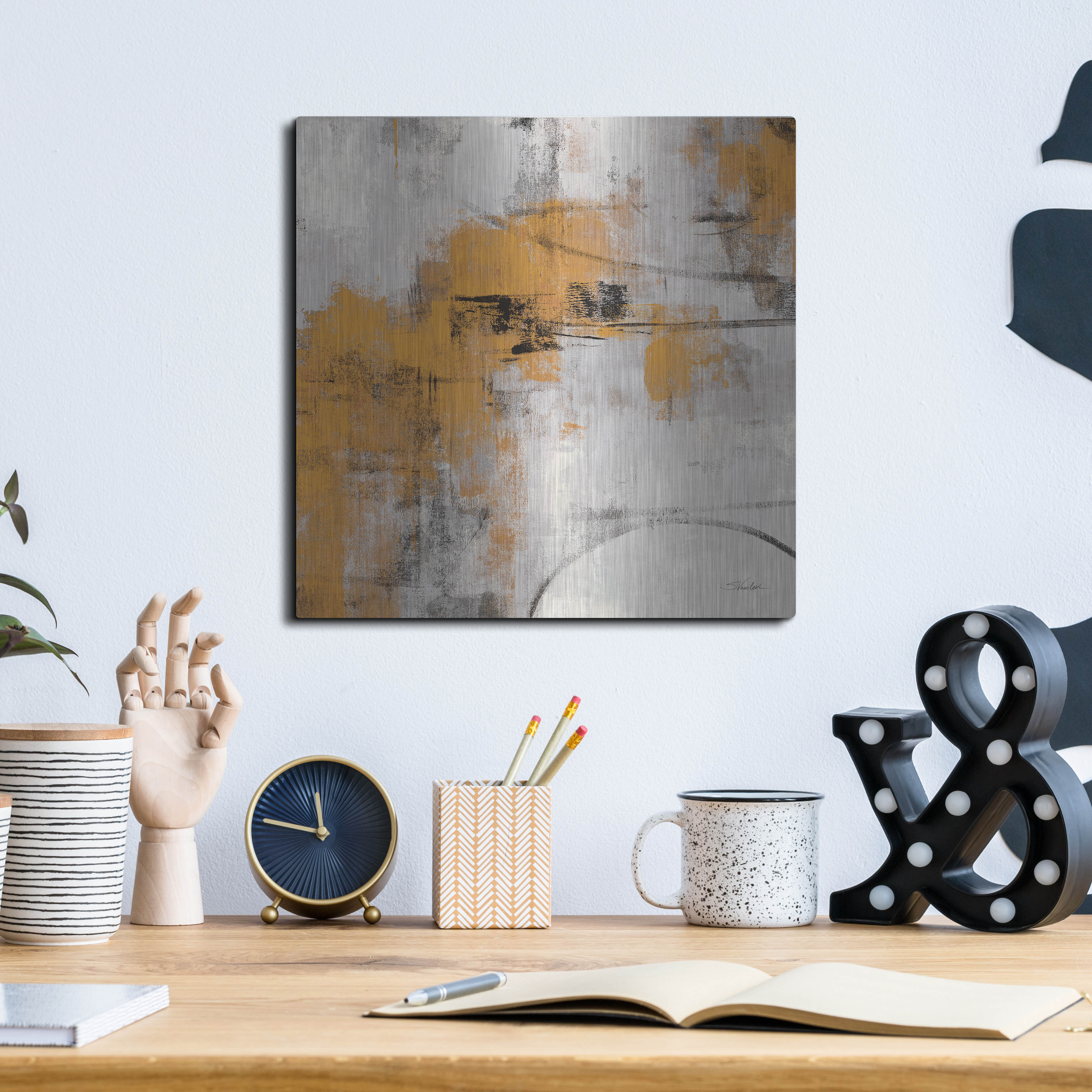 Wrought Studio™ 'Stone Gardens 2 Autumn' by Silvia Vassileva Metal Wall Art | Wayfair