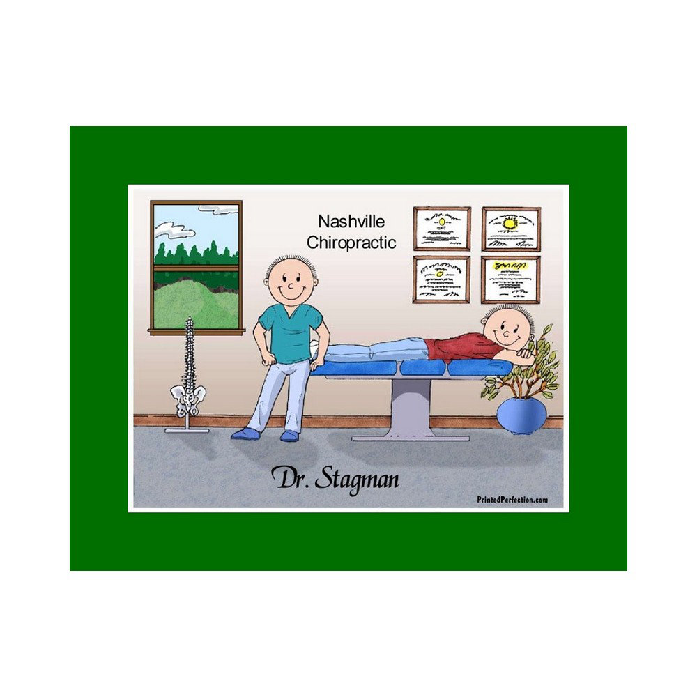 Printed Perfection Personalized Chiropractor - Male Cartoon Caricature ...