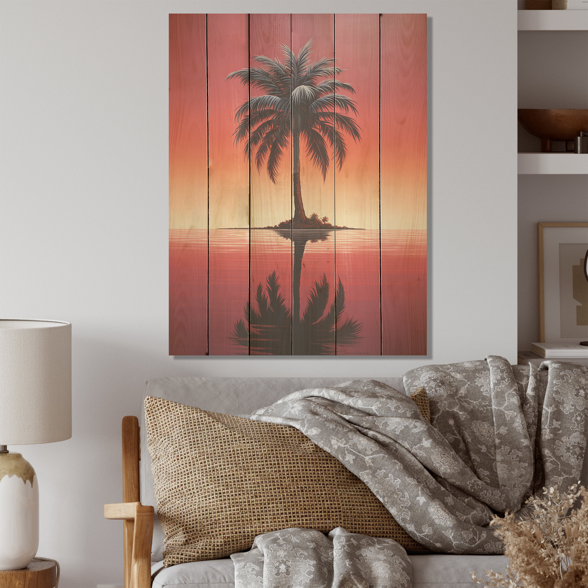 Bay Isle Home™ Solitary Ruby Reflections Palm Tree - Palms & Palm Trees ...