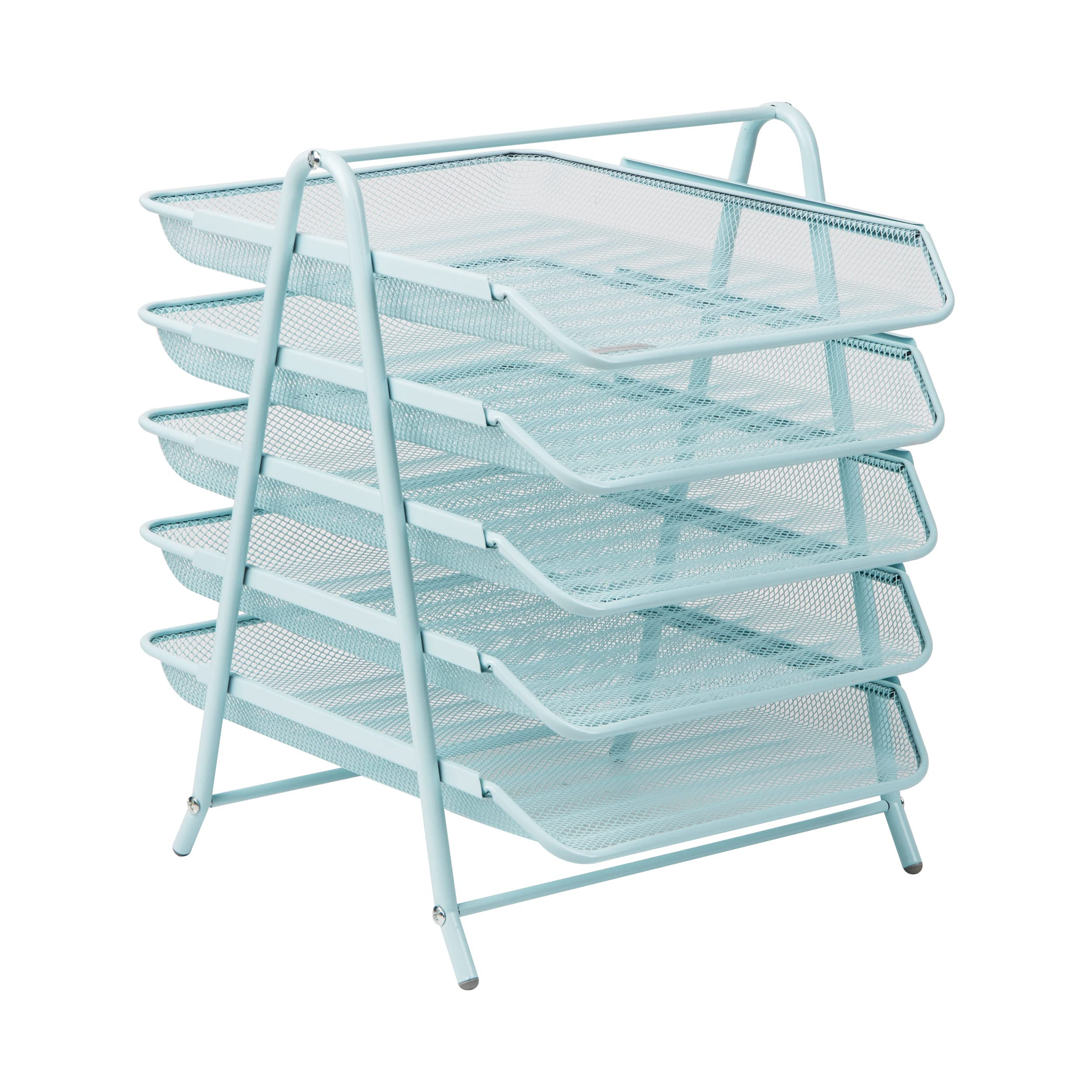 Inbox Zero 5 Layer Paper Tray Document Storage, Office, Metal Mesh ...