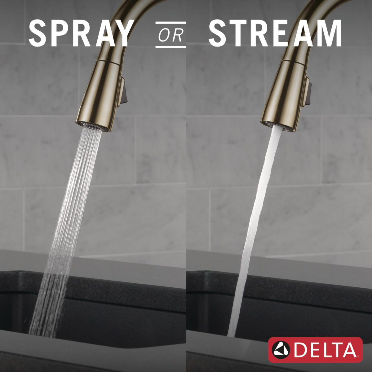 Delta Essa Pull Down Single Handle Kitchen Faucet with MagnaTite® and ...