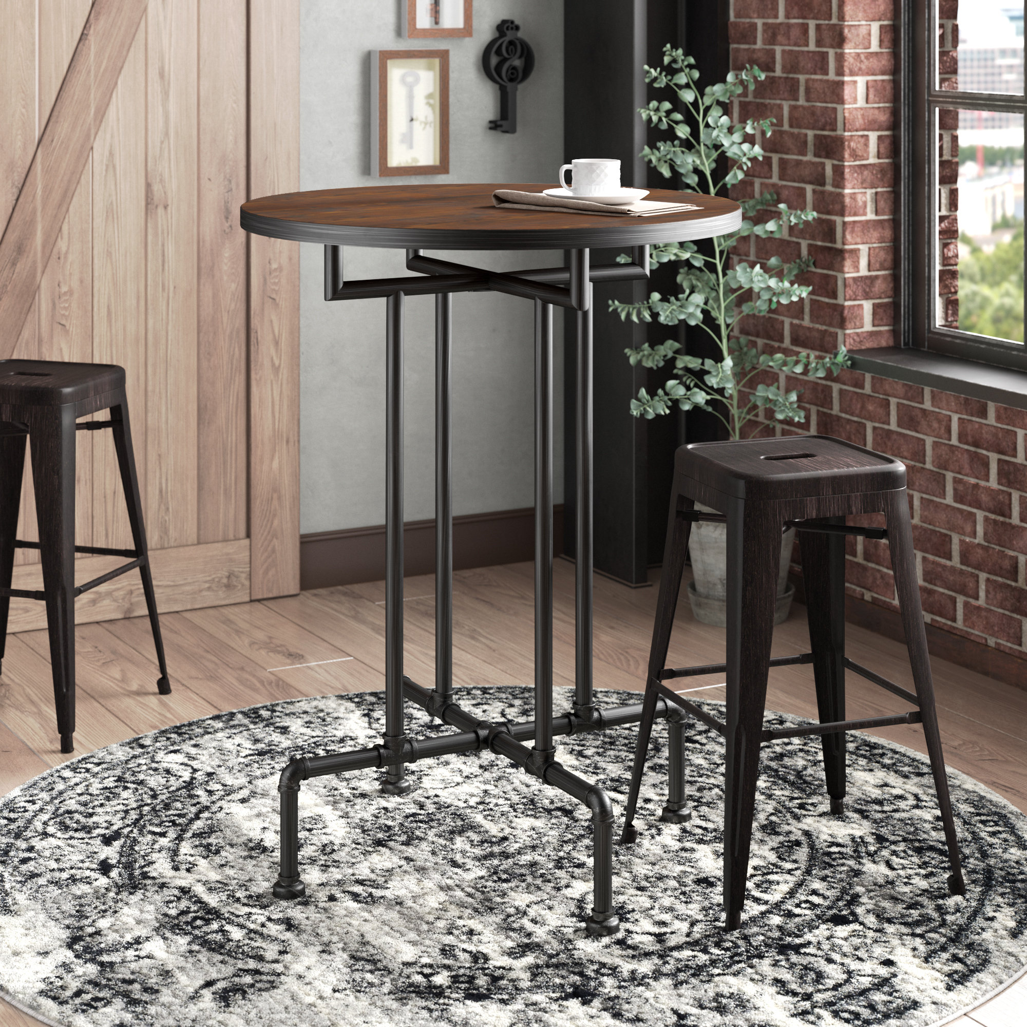 Williston Forge Trevorton Industrial Pub Table "& Reviews" | Wayfair