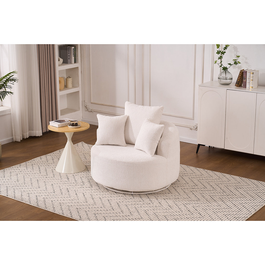 George Oliver Versatile Swivel Compression Chair for Various Settings ...