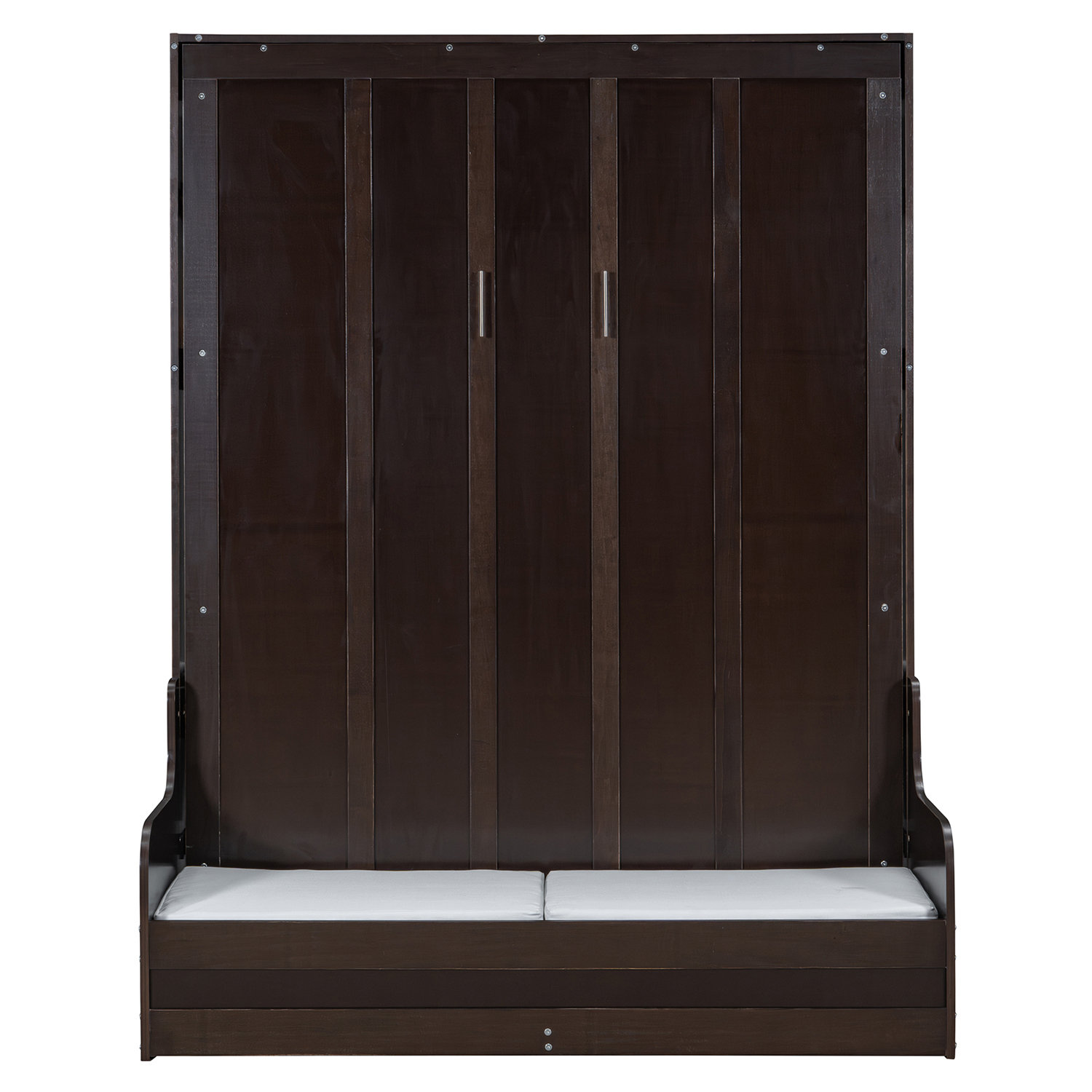 Red Barrel Studio® Queen Size Mobile Murphy Bed Wall Bed With Cushion ...