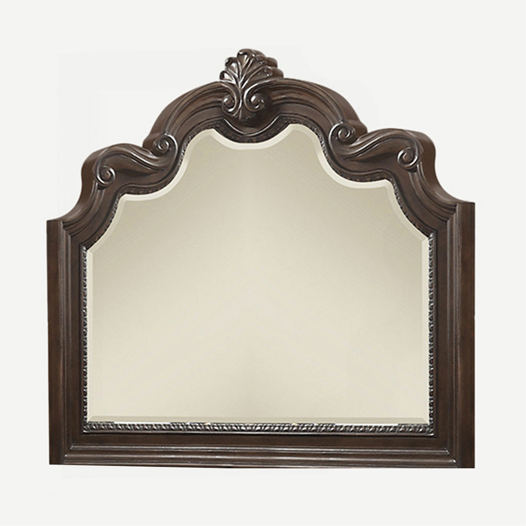 Astoria Grand Exquisite Mohogany Ornate Mirror With Intricate Scrolling ...