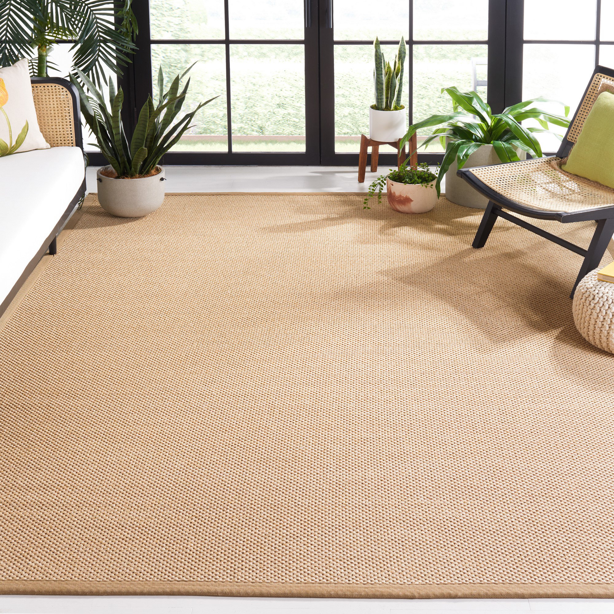 Breakwater Bay Benevides Natural Fiber Sisal Pile Solid Color Rug ...