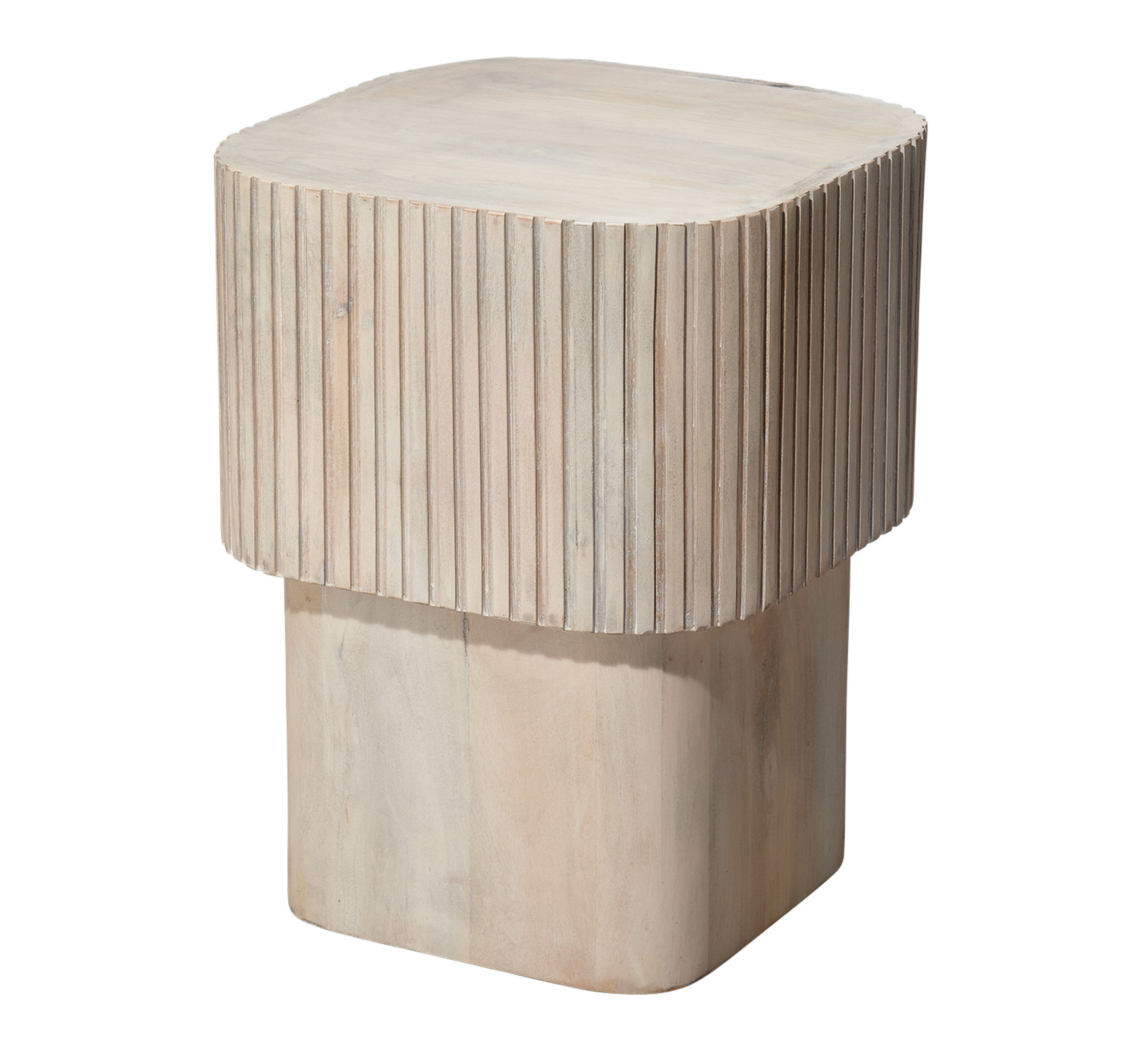 Jamie Young Company Notch Solid Wood Square Block End Table | Wayfair